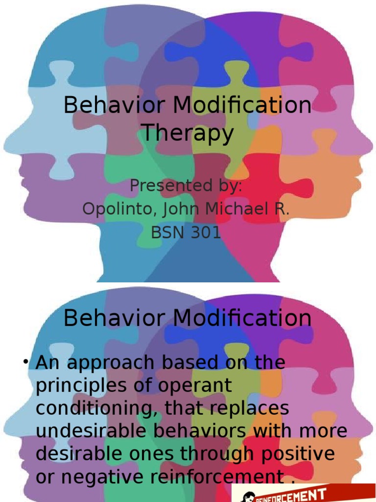 Behavior Modification Therapy | PDF | Reinforcement | Behavior Modification