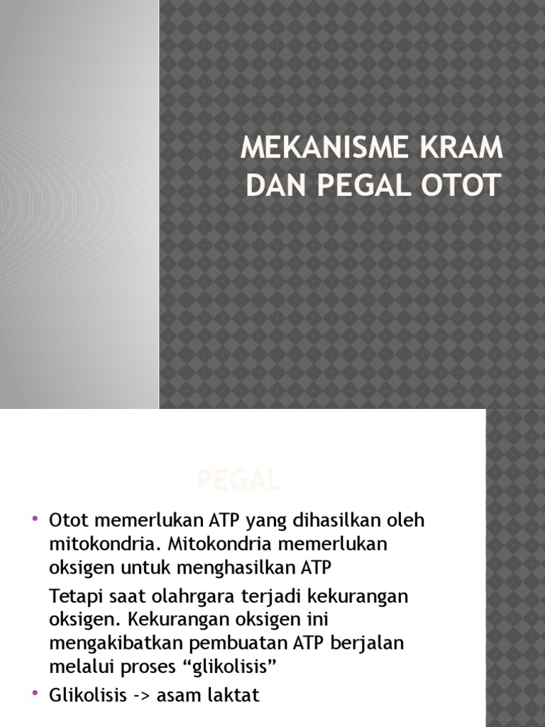 Mekanisme Kram Otot | PDF