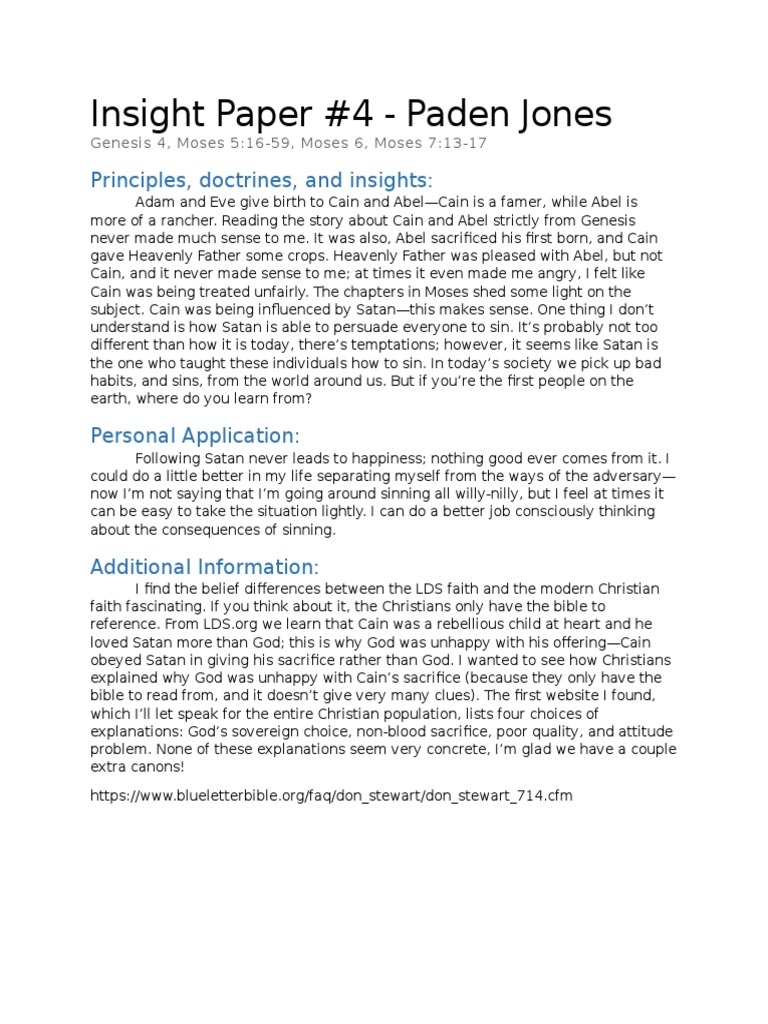 Insight Paper #4 - Paden Jones: Principles, Doctrines, and Insights | PDF