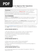 Analysis of "Flowers for Algernon" | PDF