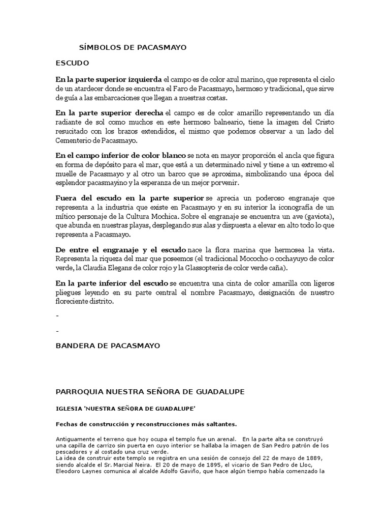 Símbolos de Pacasmayo | PDF | templo | Color