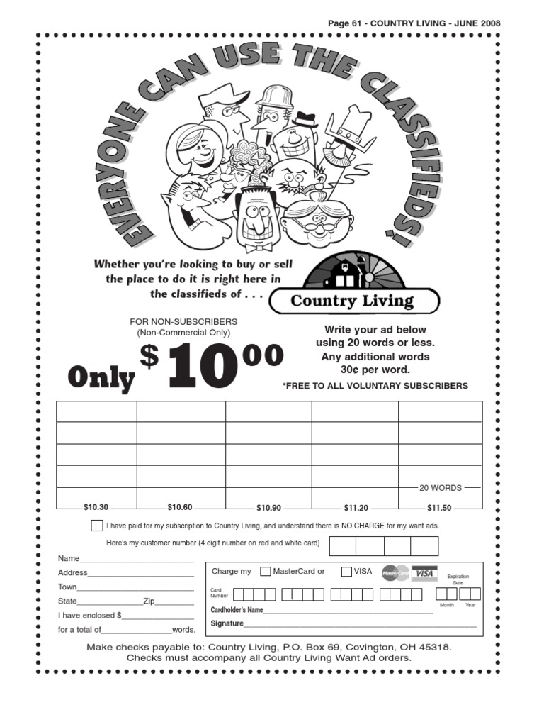 Submit Your Classified Ad Here | PDF