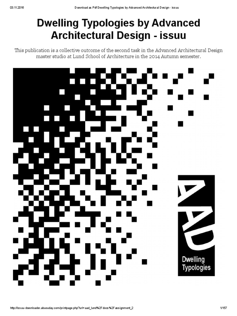Dwelling Typologies by Advanced Architectural Design - Issuu | PDF ...