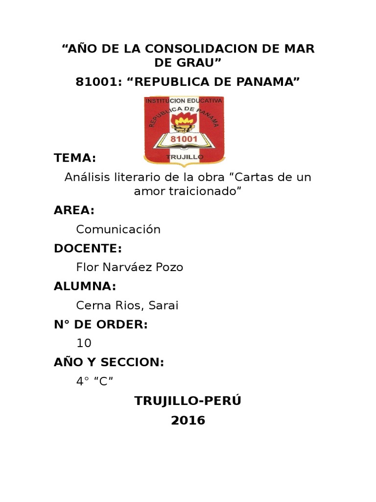 Cartas de Un Amor Traicionado | PDF