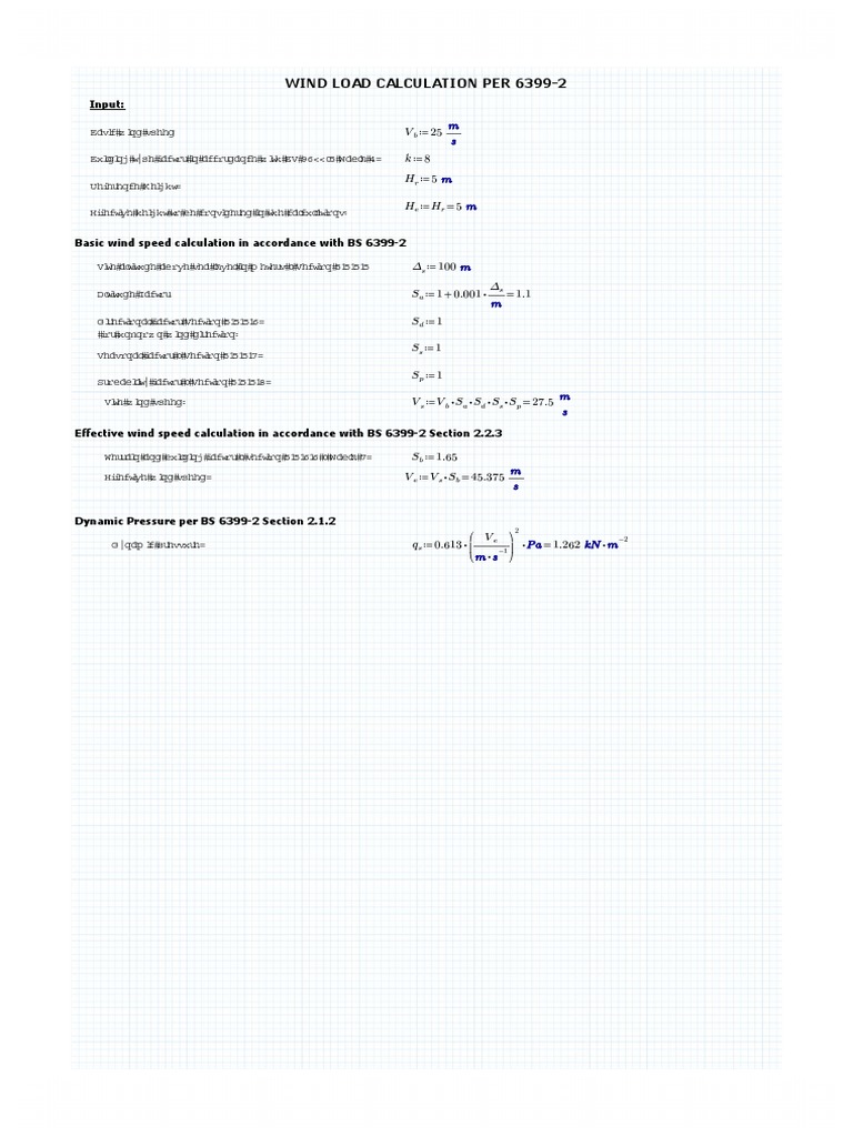 CALCULATE WIND LOAD PER BS 6399-2 | PDF