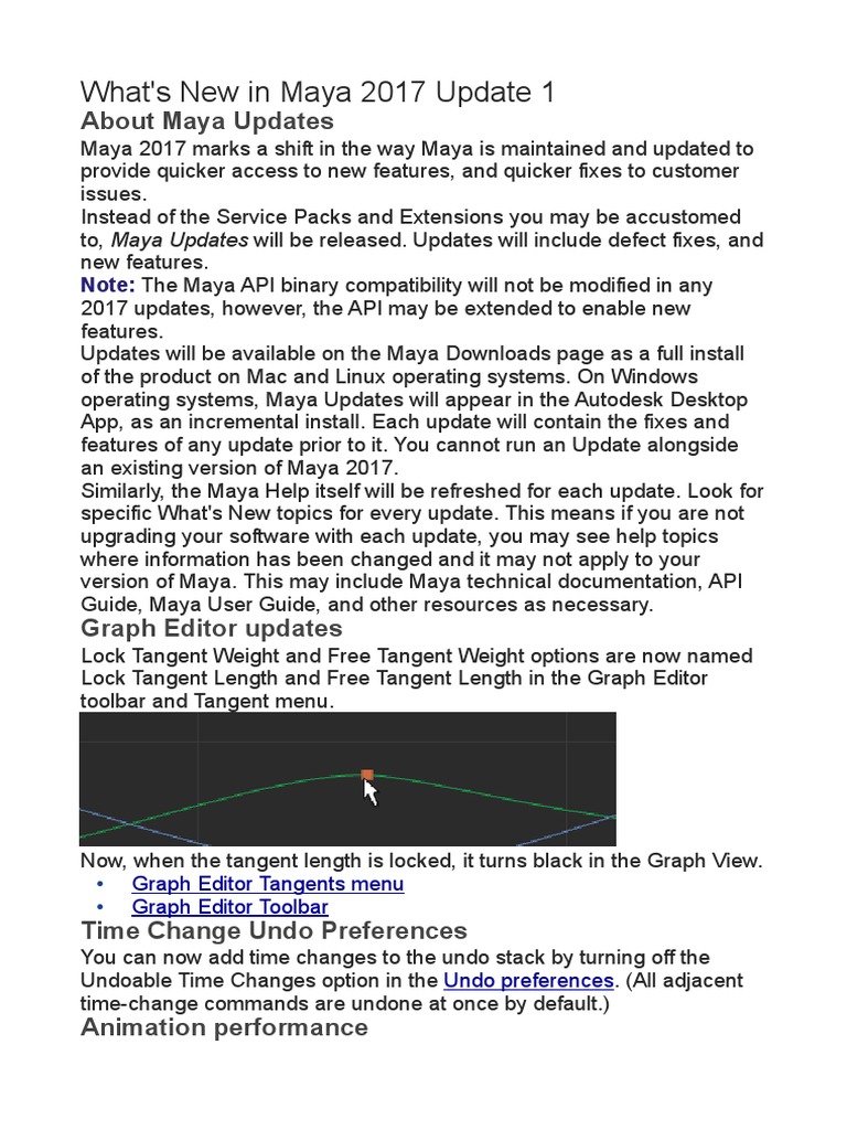 Maya 2017 Update | PDF | Autodesk Maya | Operating System