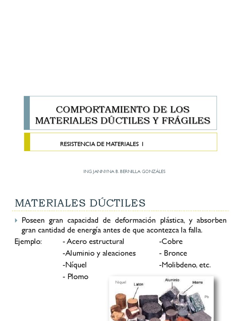 Ductilidad y Fragilidad de Materiales | PDF