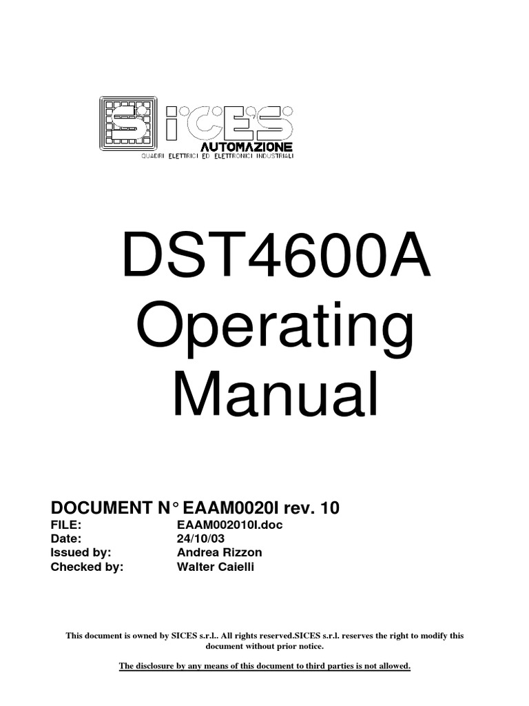 DST4600A | PDF | Relay | Electronics