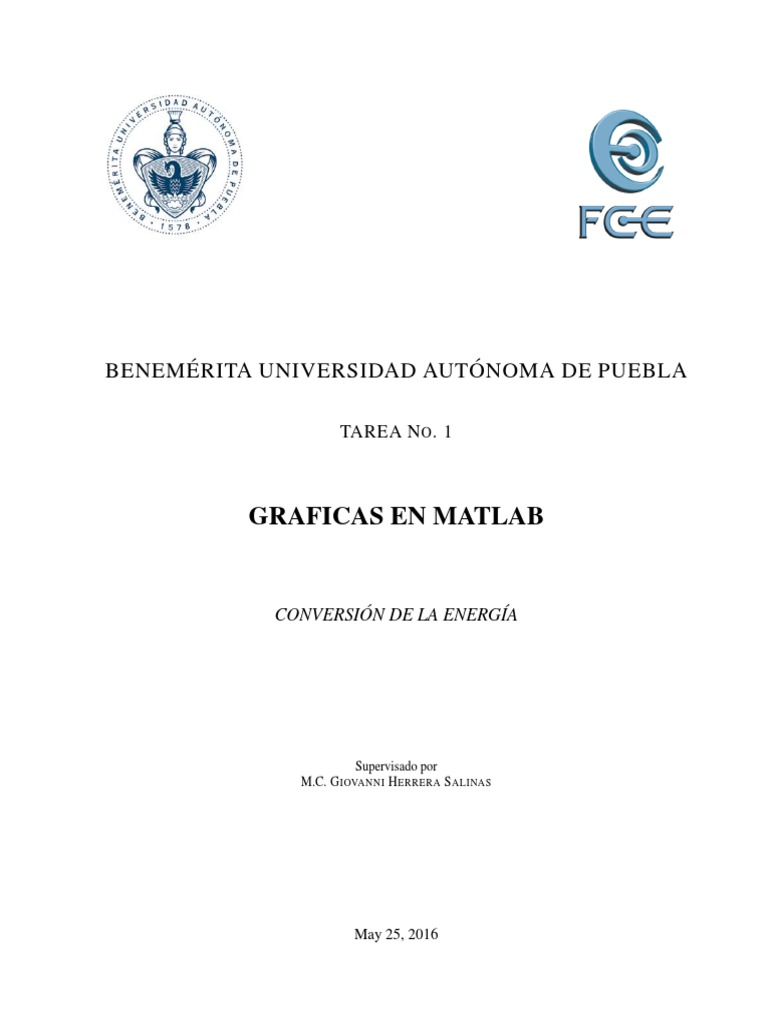 Graficas en MATLAB | PDF | Matlab | Matriz (Matemáticas)