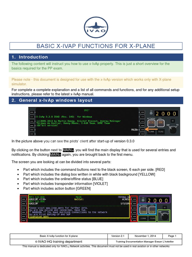 Manual X Ivap | PDF | Transponder (Aeronautics) | Aviation Safety
