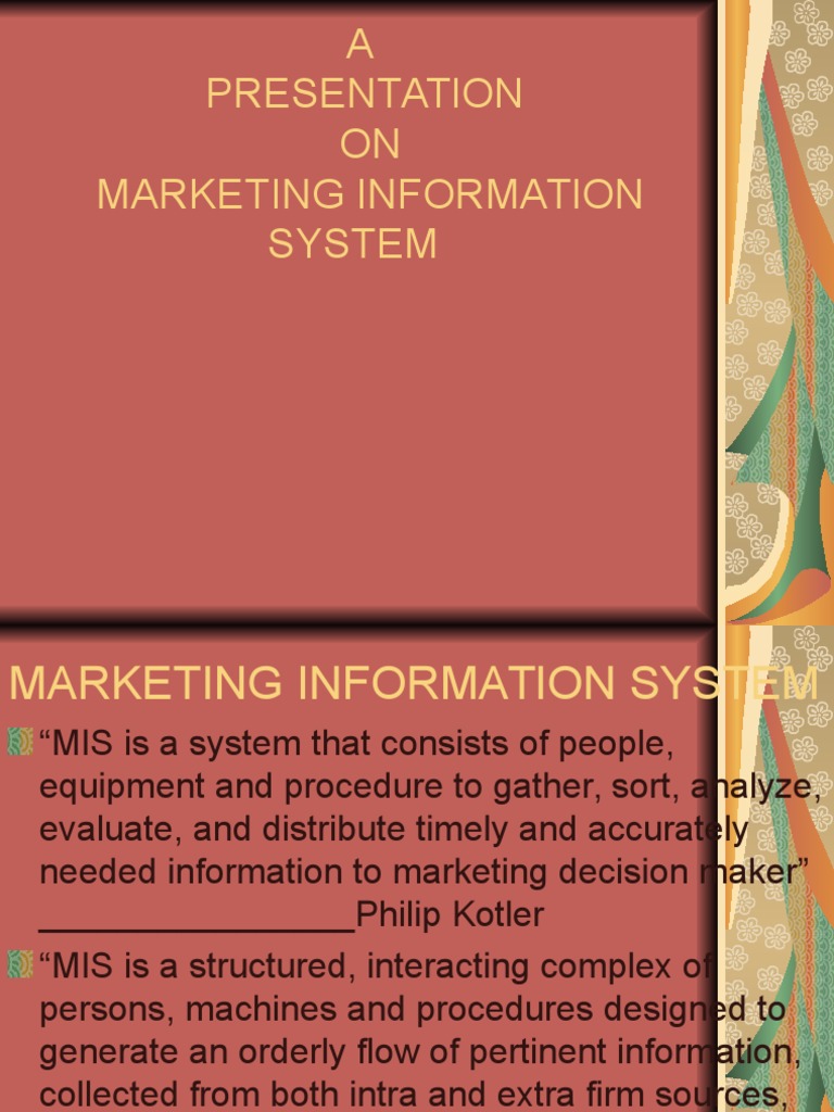 Overview of Marketing Information Systems | PDF | Marketing Research ...