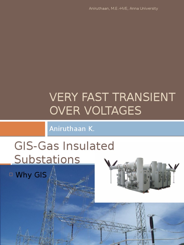 Very Fast Transient Over Voltages | PDF | Electrical Substation ...