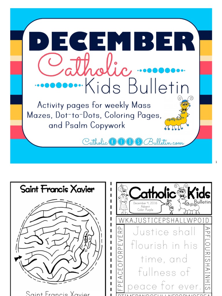 December 2016 Catholic Kids Bulletin