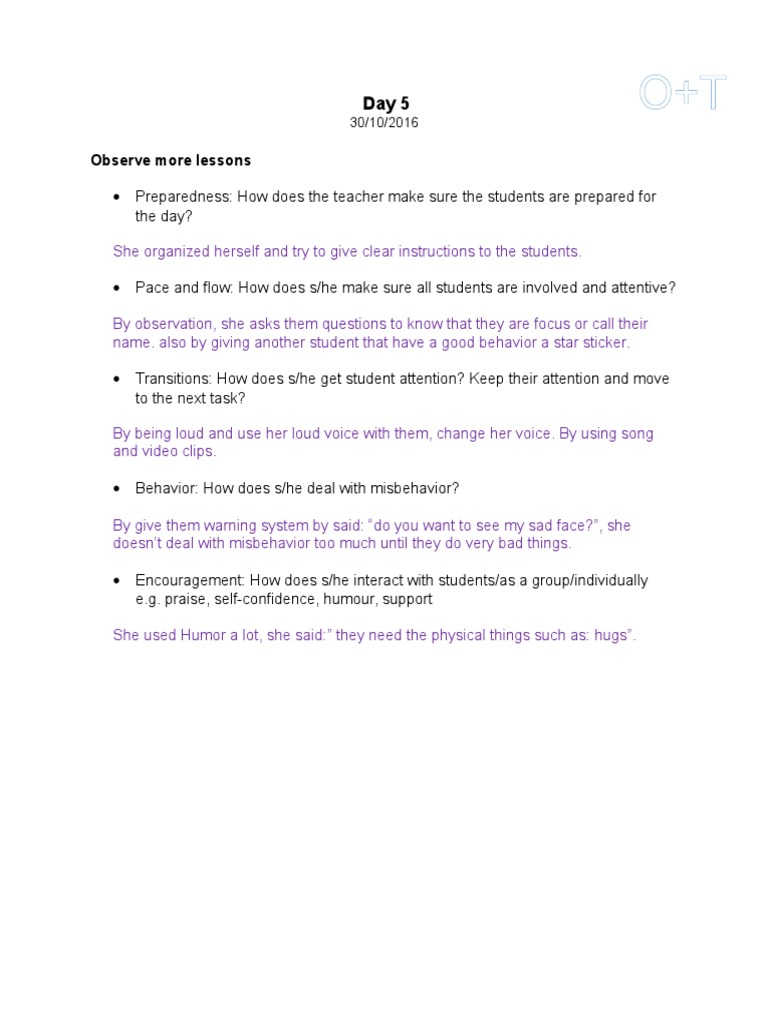 Observe More Lessons | PDF