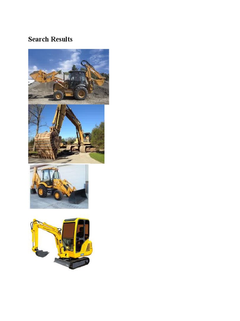Backhoe | PDF