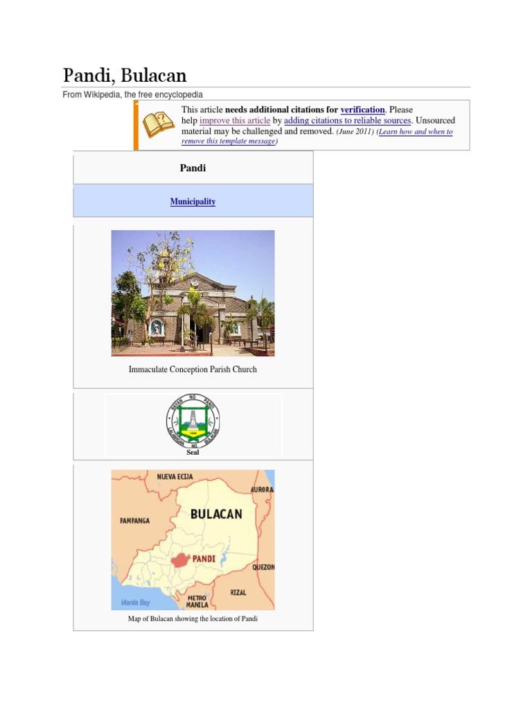 A Geographic and Historical Overview of Pandi, Bulacan | PDF | Philippines