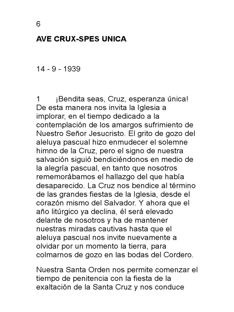 Ave Crux-Spes Unica | PDF | Cristo (título) | Comportamiento religioso ...