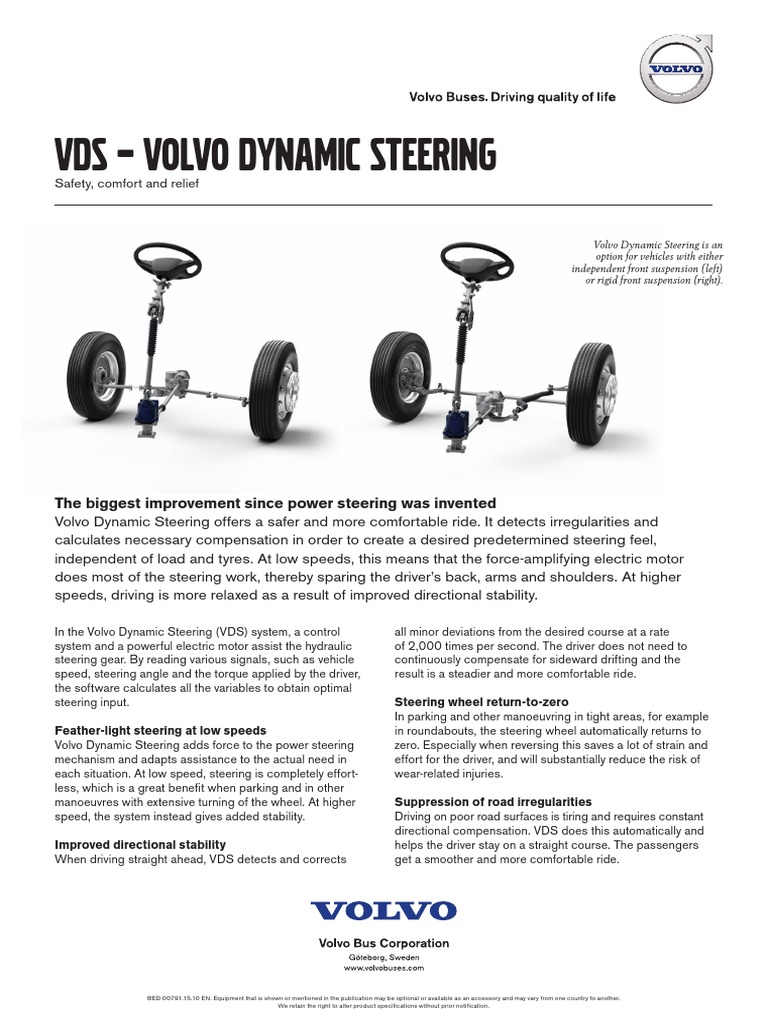 Fact Sheet Volvo Dynamic Steering en 2015 - 00791 | PDF