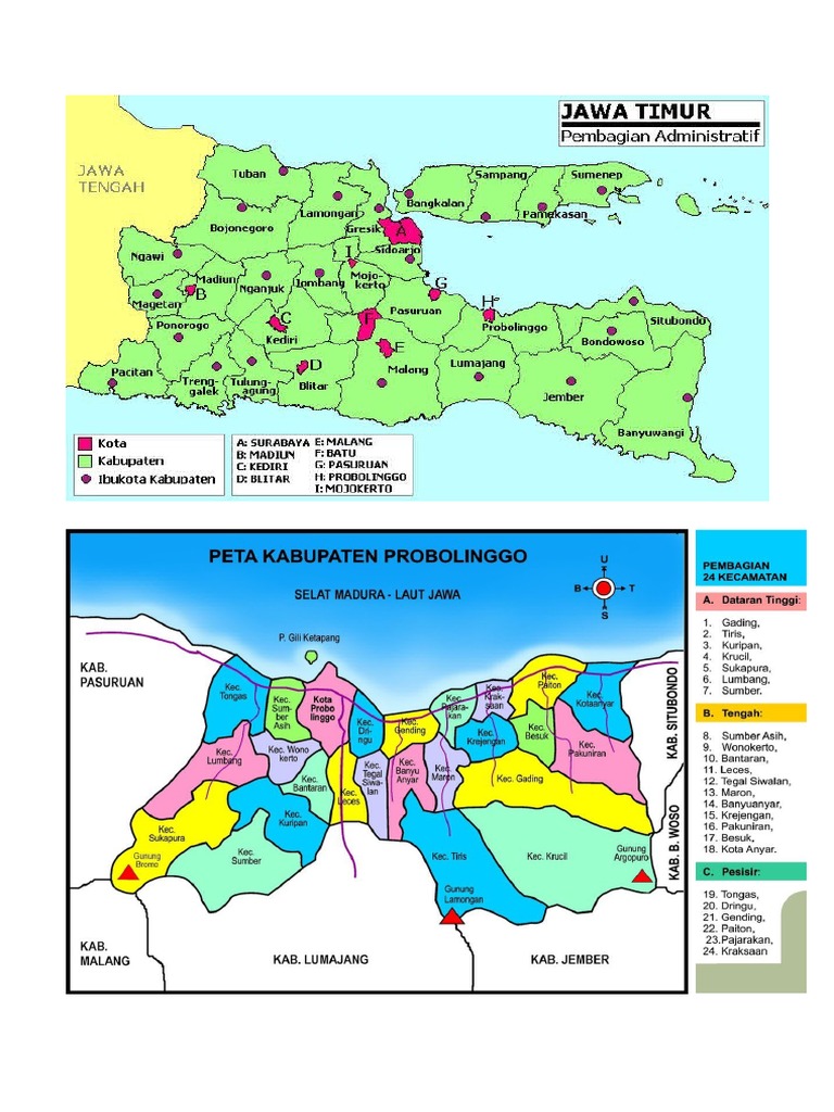 Gambar Peta Jawa Timur | PDF