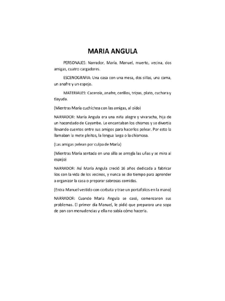 Maria Angula | PDF