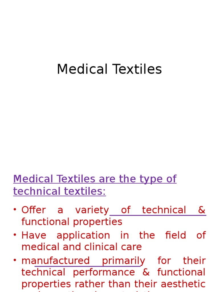 Medical Textiles | PDF | Fibers | Surgical Suture
