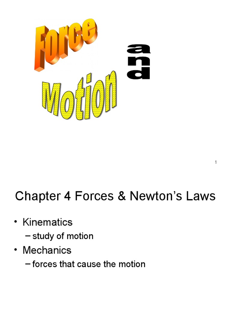 Forces and Newton's Laws Explained | PDF | Force | Newton's Laws Of Motion