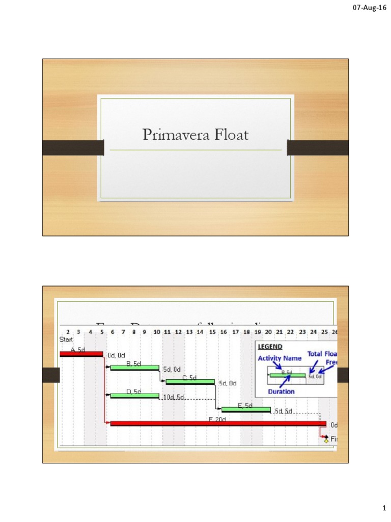 4 Primavera Float | PDF