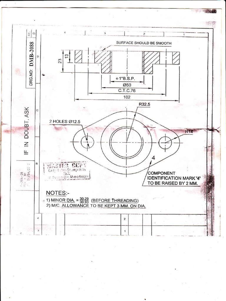 Flange Drawing 1 | PDF