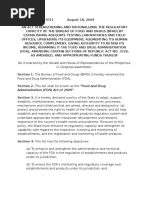 RA 9711 - FDA Act | PDF