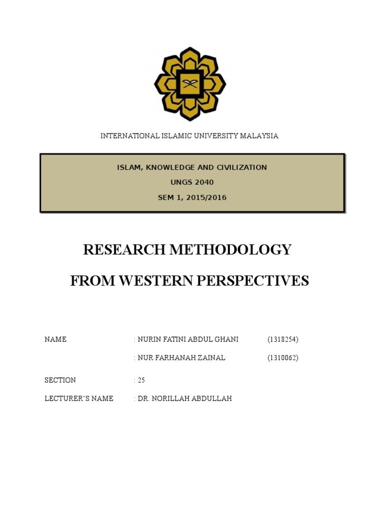 Research Methodology From Western Perspectives | PDF | Science ...