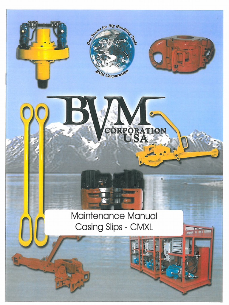CMSXL Casing Slips Maintenance Manual | PDF
