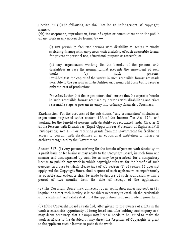 Amendment Wording | PDF | Copyright | Disability