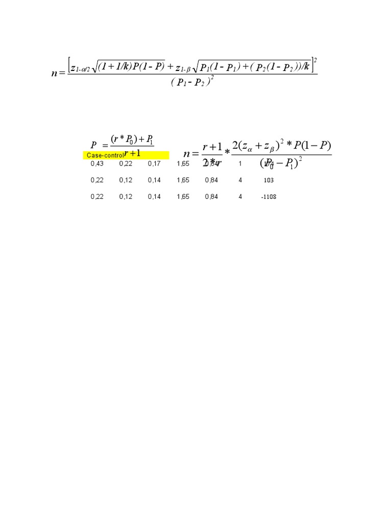 Rumus Case Conrol | PDF