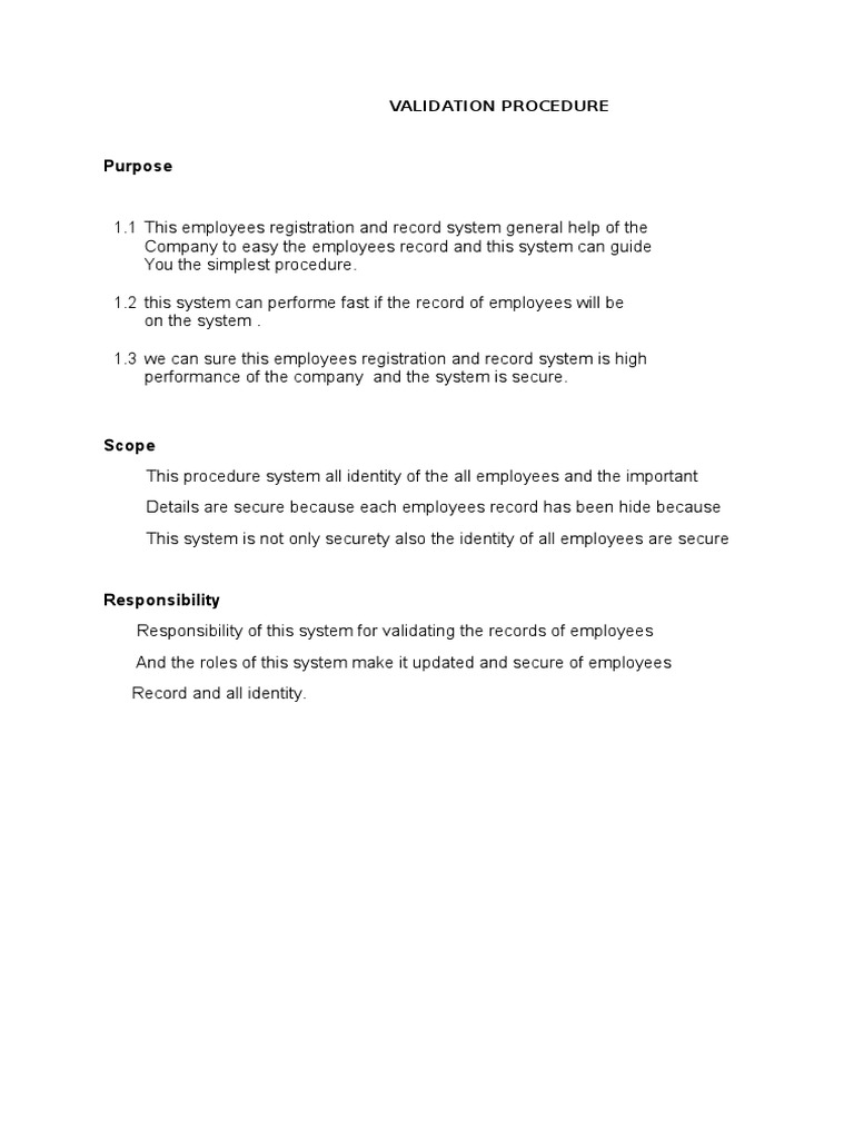 Employee Record System Validation | PDF | Computers