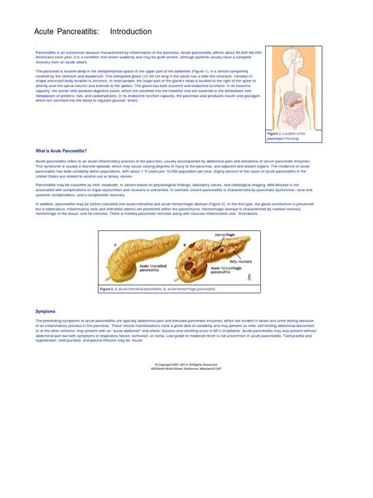 Acute Pancreatitis | Pancreas | Gastroenterology