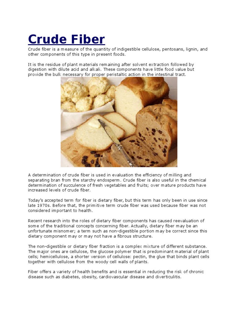 Crude Fiber | PDF