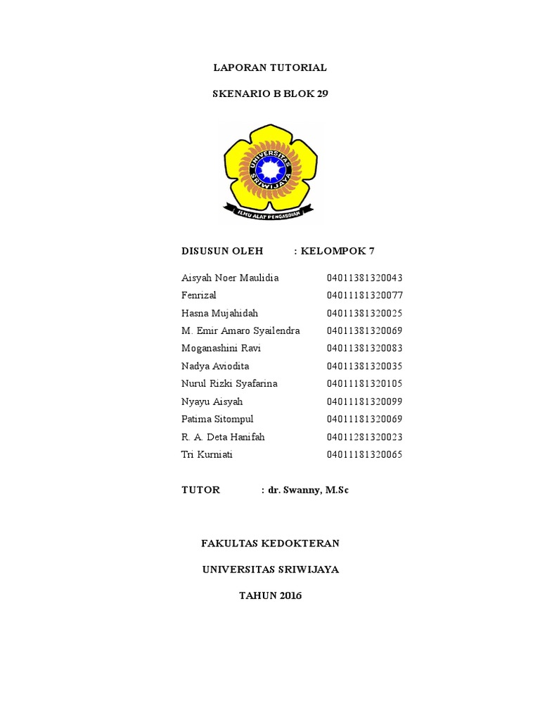Laporan Tutorial Skenario B Blok 29 | PDF