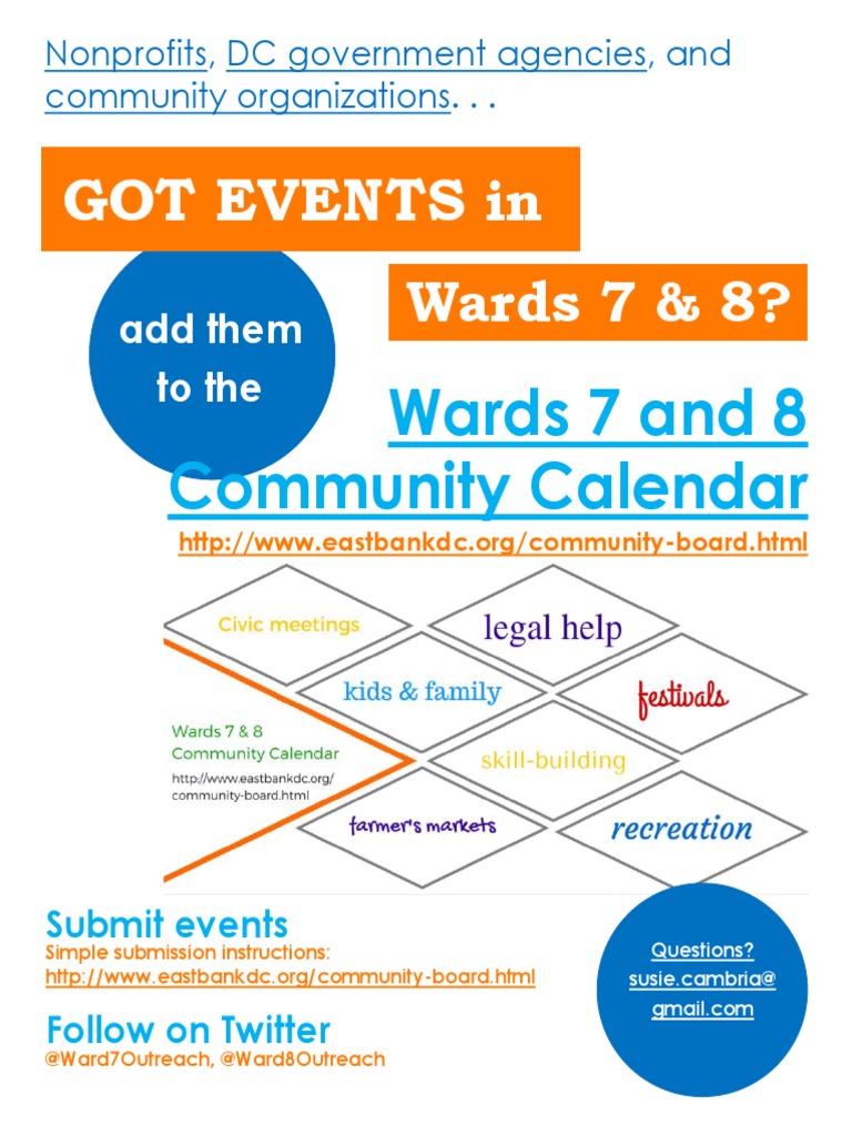 Wards 7 and 8 Community Calendar Promotion Final | PDF