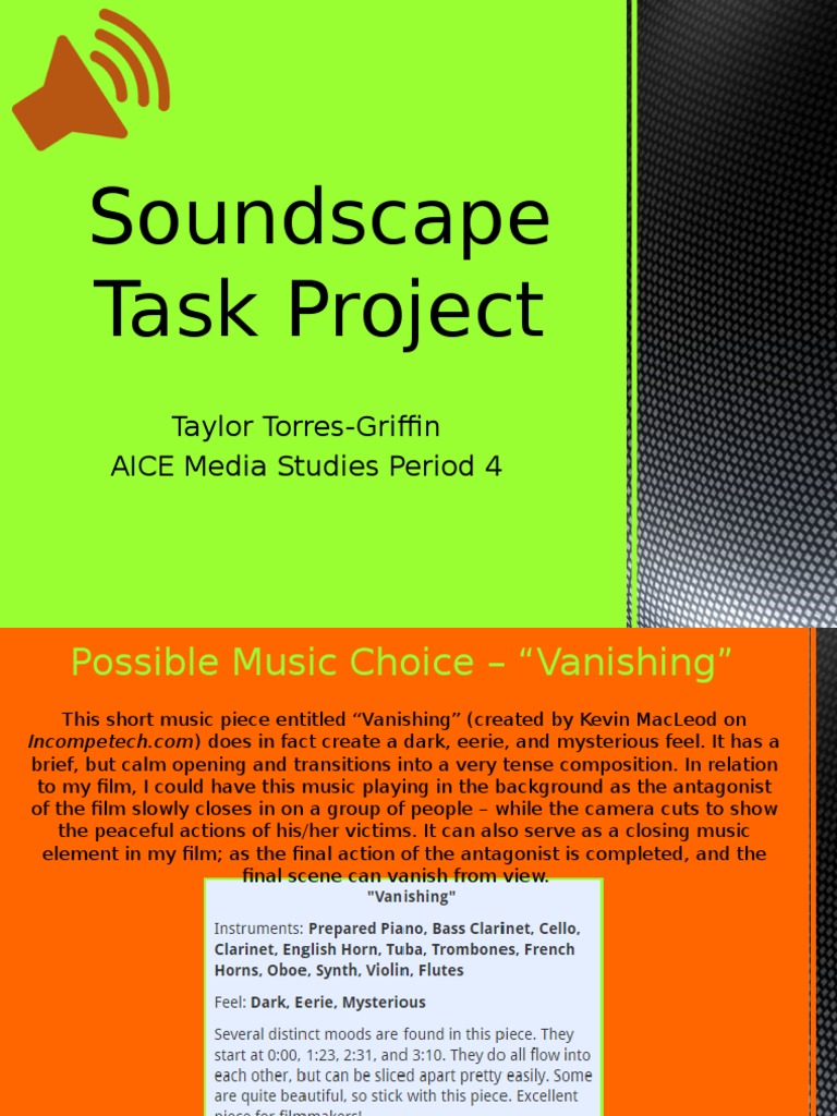 Soundscape Music Choices for Film | PDF