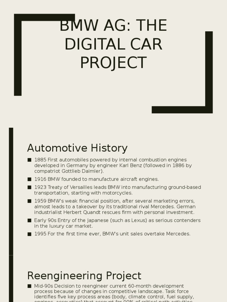 BMW's Digital Car Development Strategy | PDF | Bmw | Car