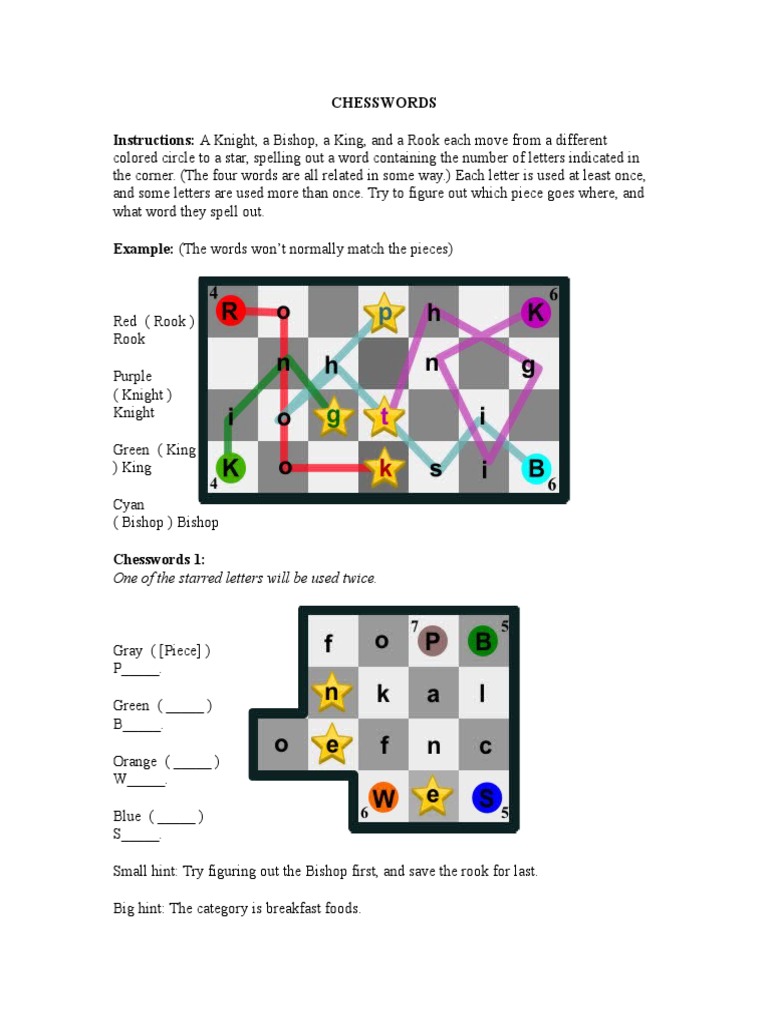 Chess Words | PDF