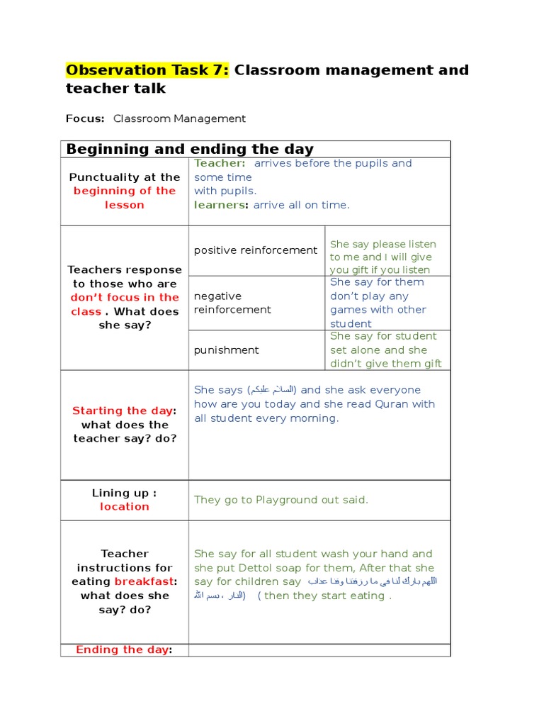 Observation Task 7 Aysha H | PDF
