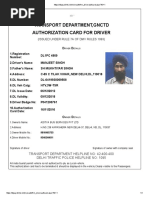 Driver Experience Certificate Format 3 | PDF