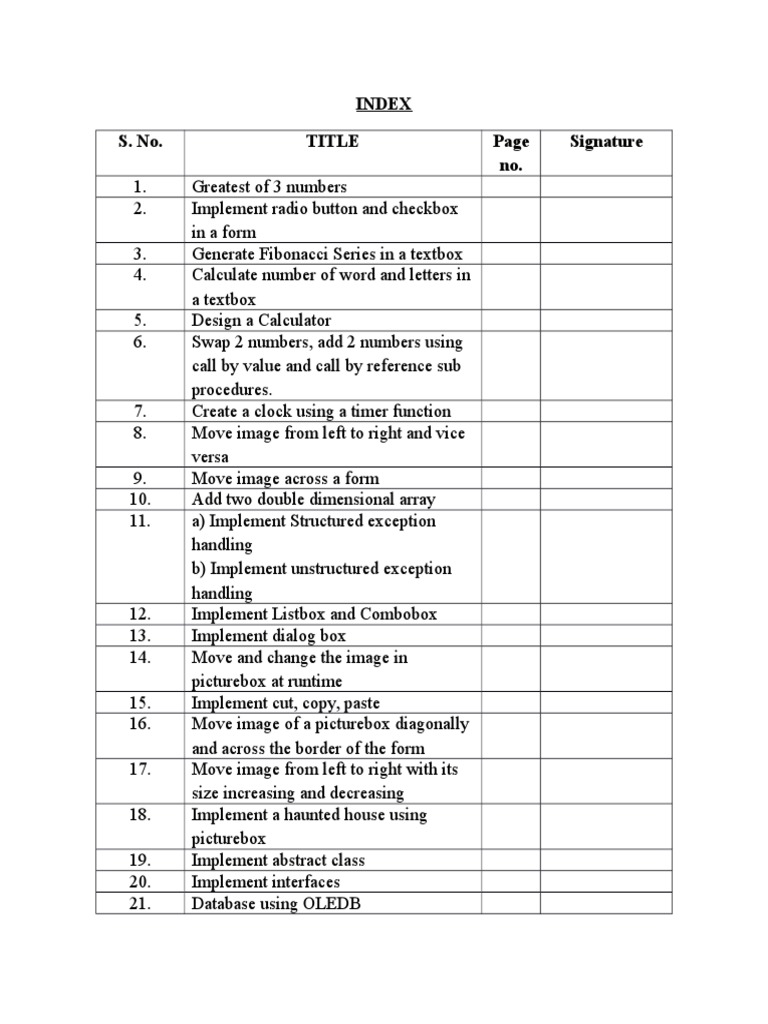VB.NET Projects Index | PDF