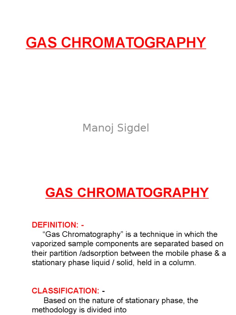 Gas Chromatography | PDF | Chromatography | Gas Chromatography