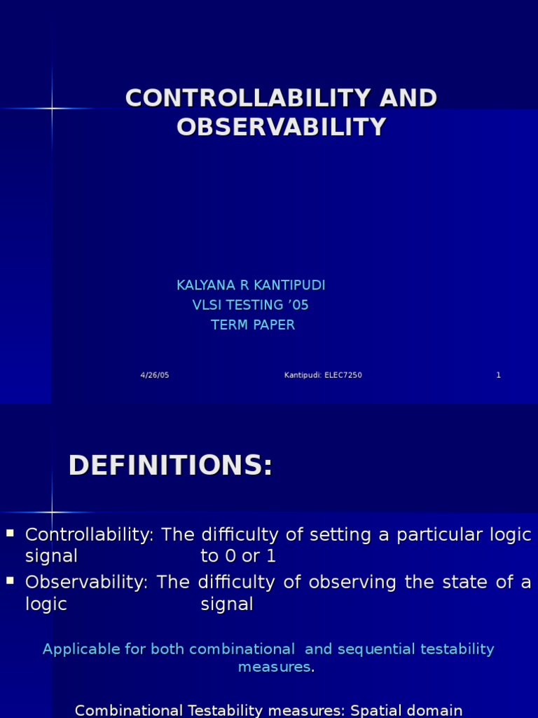 Controllability and Observability | PDF | Systems Science | Cognitive Science