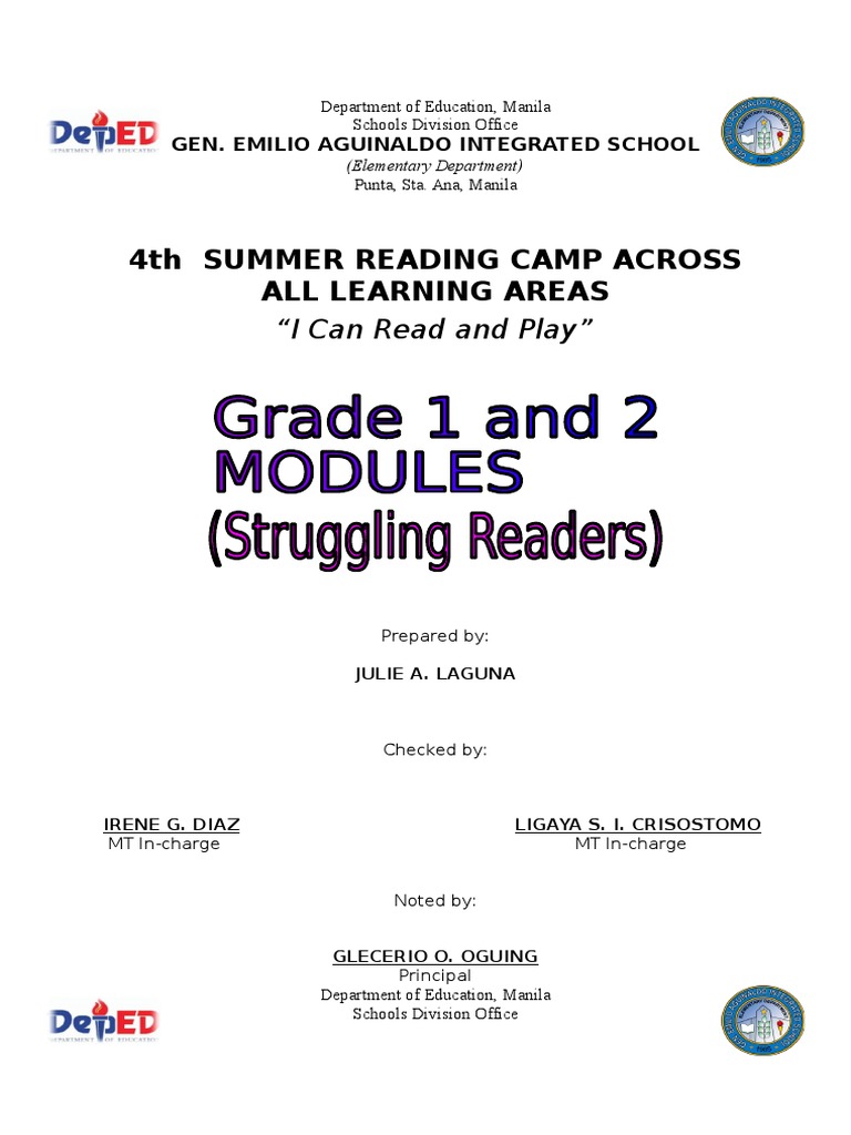 Modules of Grade One and Two | PDF | Chicken | Manila