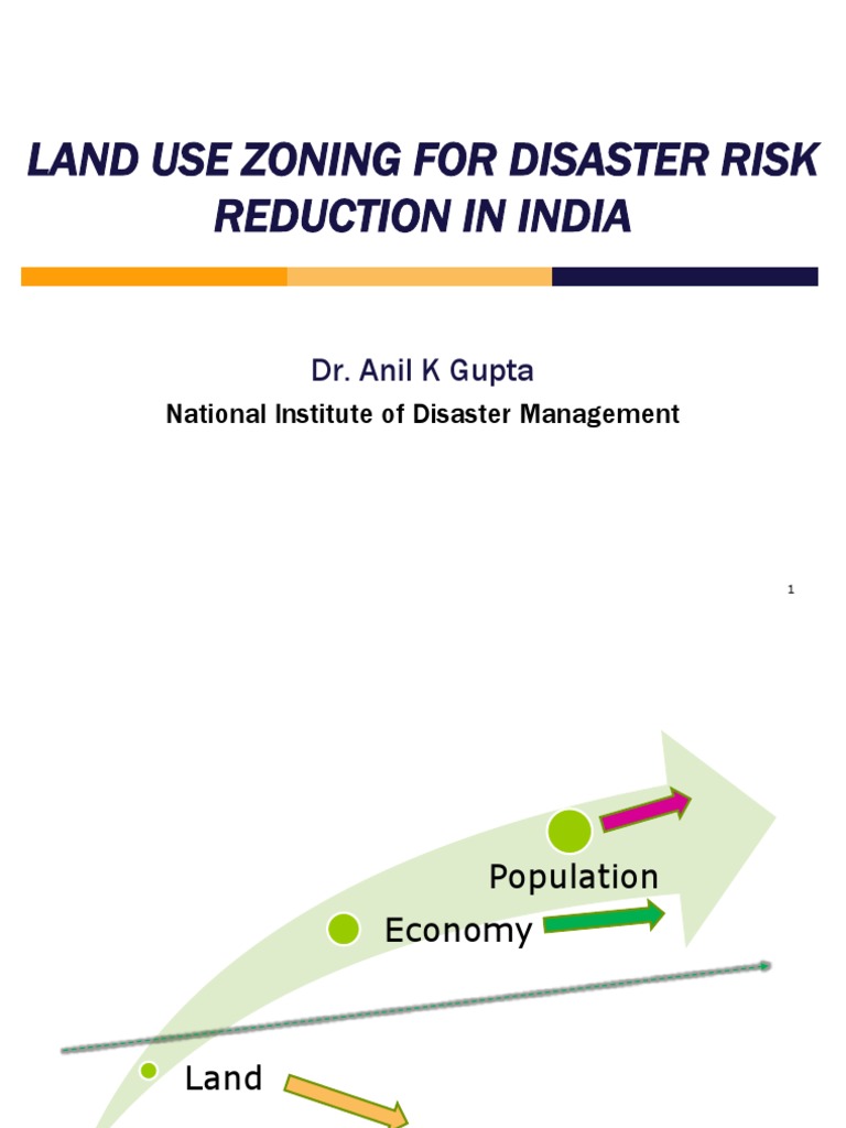Land Use Zoning For Disaster Risk Reduction in India: Dr. Anil K Gupta ...