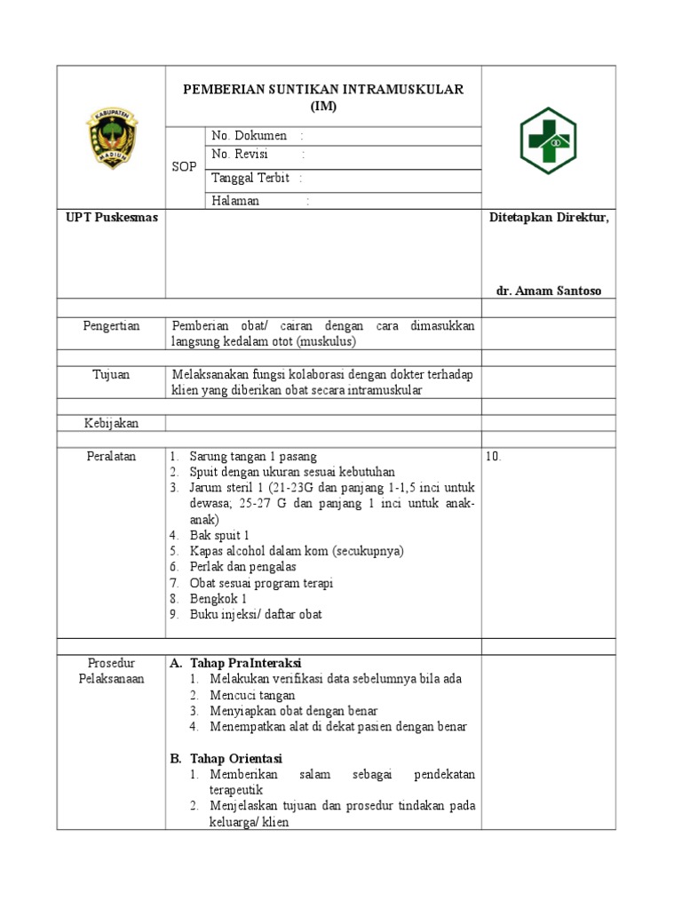 Sop Pemberian Obat | PDF