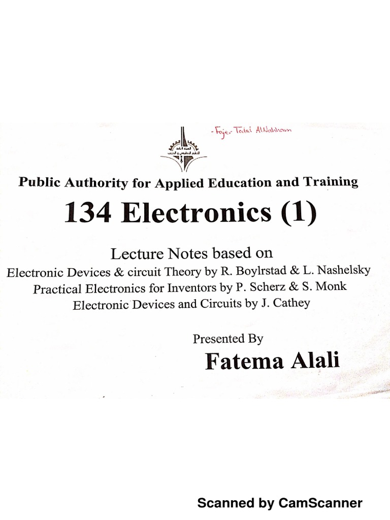 Electronics 1 | PDF